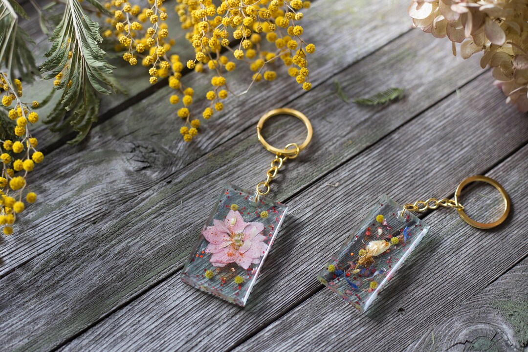 Flower Key Holder Floral Keychain - Etsy
