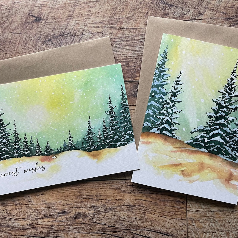 Evergreen Card - Etsy