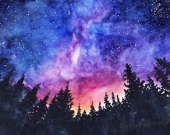 Milky Way Art Print | Etsy