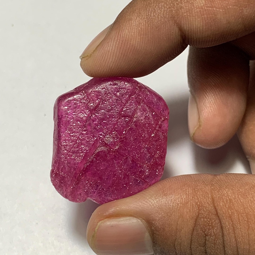 Ruby Glass Field Rough Gemstone for Jewelry Making Natural Glass Field ...