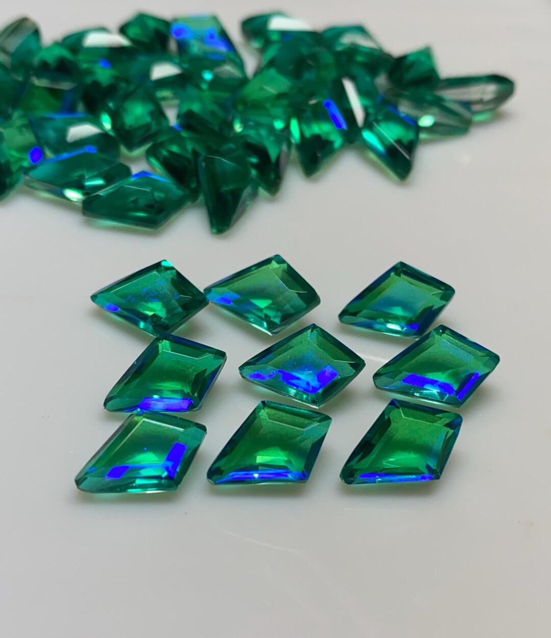 Peacock Quartz Gemstone, High Quality Peacock Quartz Doublet, Kite ...