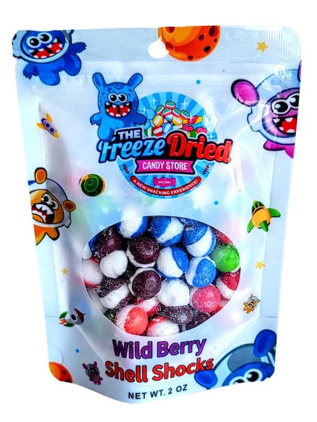 Freeze Dried Candy Wild Berry Shell Shocks 2 OZ - Etsy