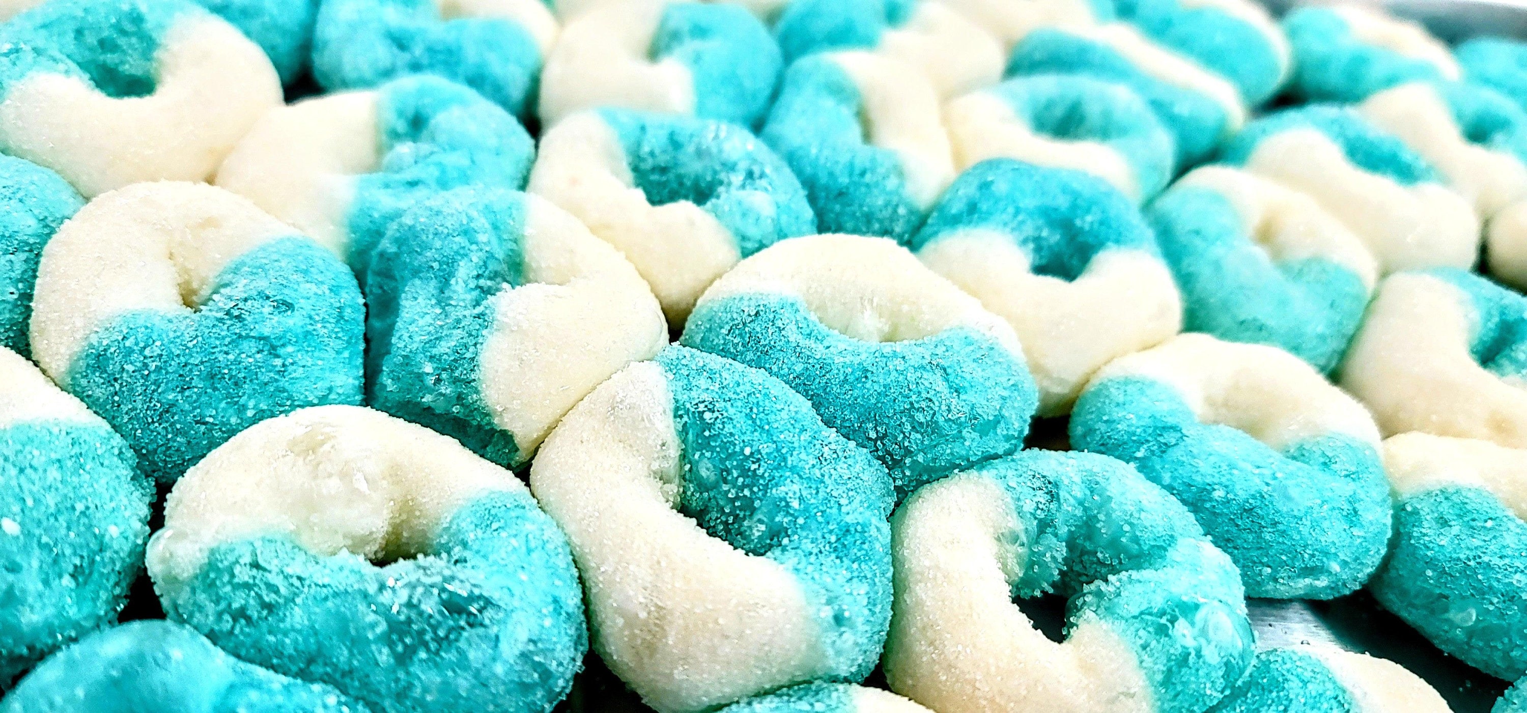Freeze Dried Blue Raspberry Peach Rings - Etsy