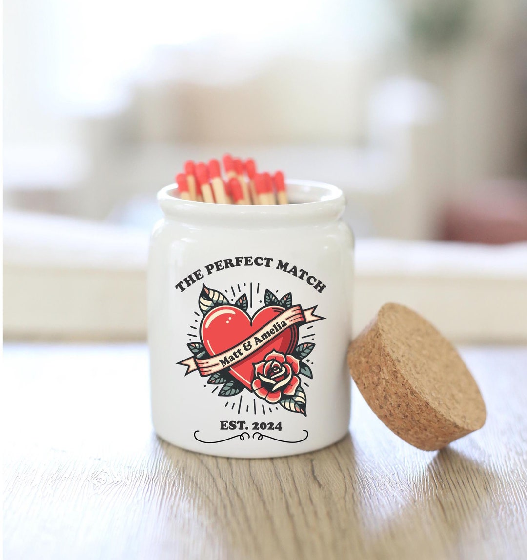 Personalized Couples Matchbox, Gifts for Couple, Personalized Couples ...