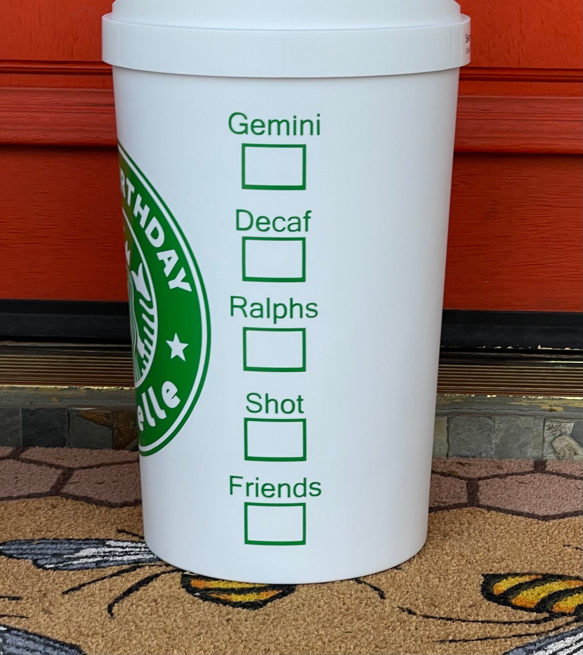 Custom Starbucks 3-gallon Coffee Cup/waste Basket/gift Box - Etsy