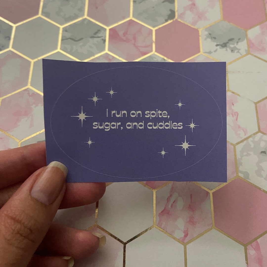 Spite, Sugar, and Cuddles Sticker - Etsy