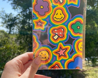 Beautiful Night Sky Goddess Trippy Poster Trippy Wall Art Trippy Print ...