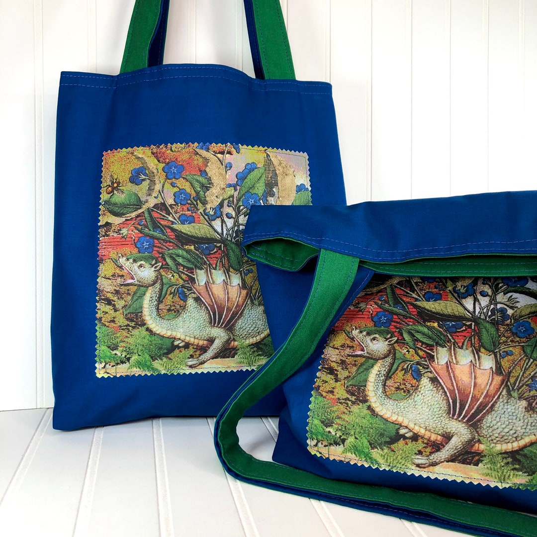 Dragon Dragon Tote Bag Mystical Beasts Mystical Creatures - Etsy