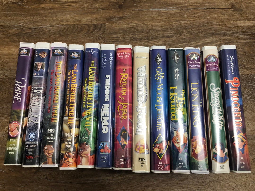 Collection of Disney Universal Studios VHS Tapes Masterpiece & Black ...