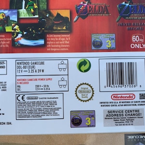 Gamecube the Legend of Zelda the Windwaker Pak (silver Console) Box ...