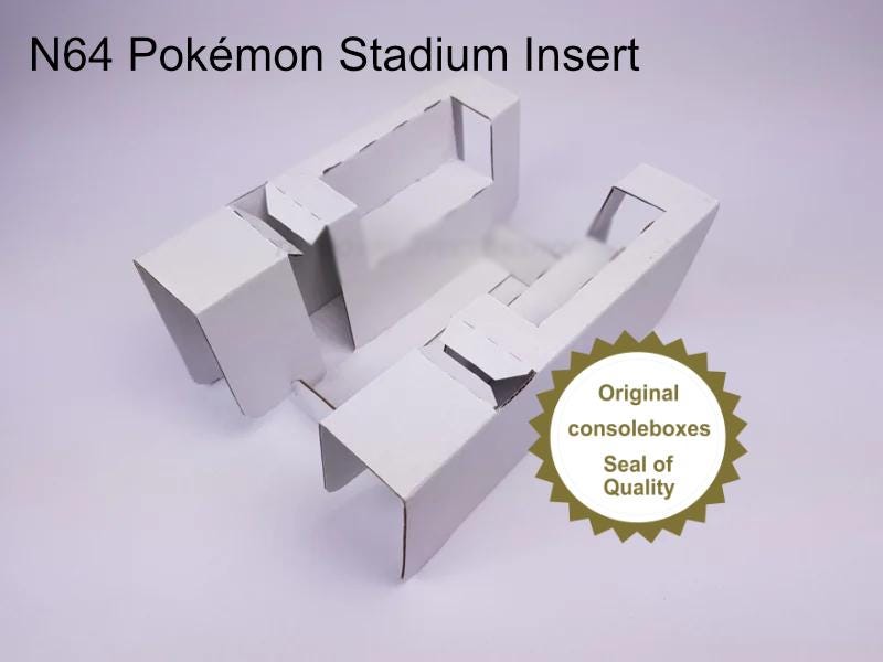 Insert/cartridge Holder ONLY for Nintendo N64 Pokemon Stadium Big Box ...