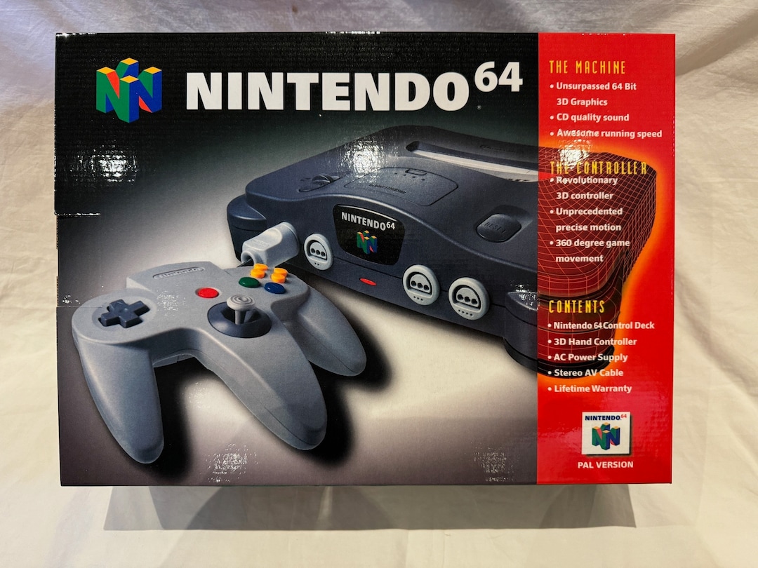 AUSTRALIAN N64 Standard PAL EMPTY Console Box Only for Nintendo 64 ...