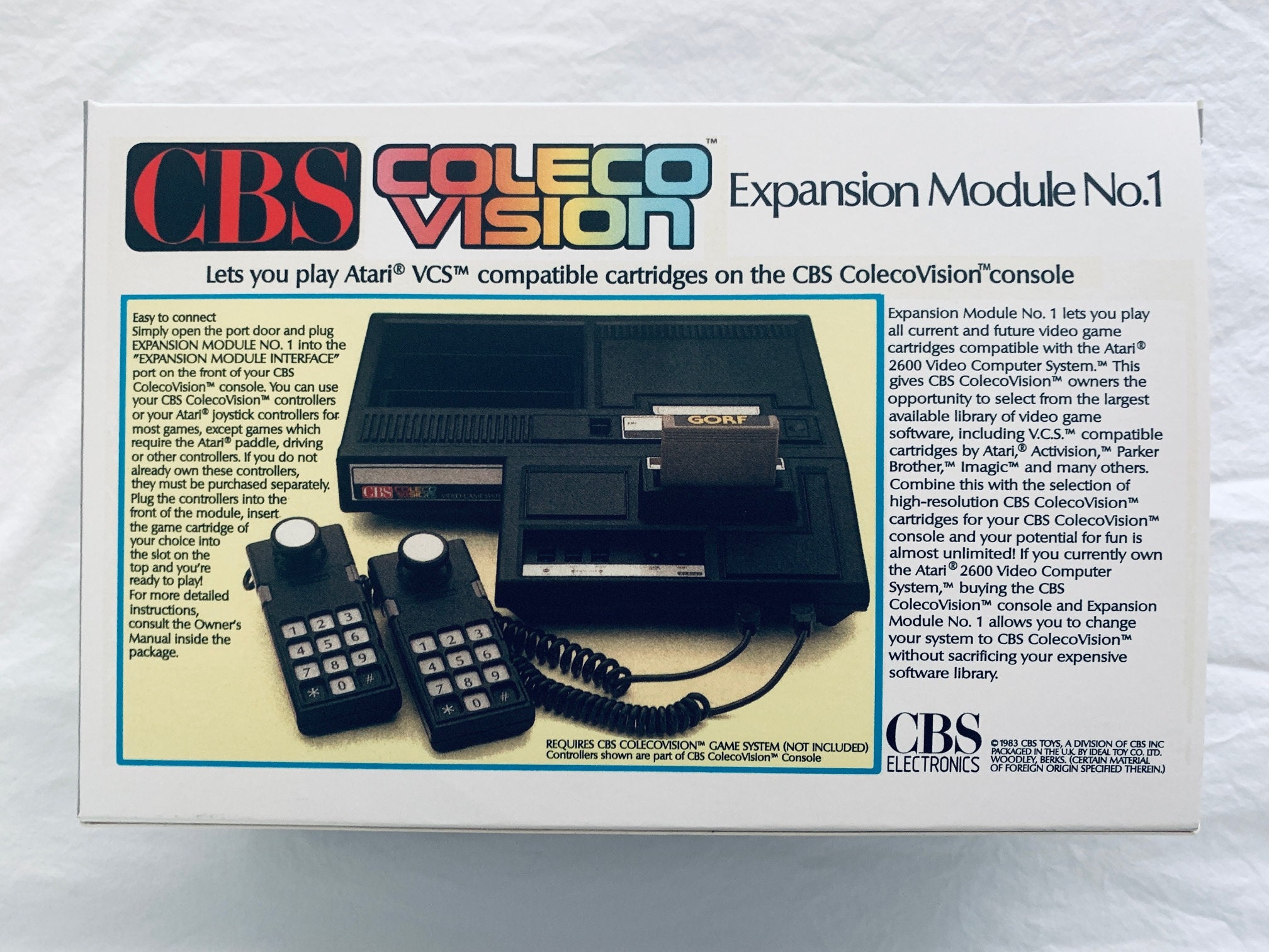 CBS Colecovision Expansion Module No 1 atari Reproduction | Etsy