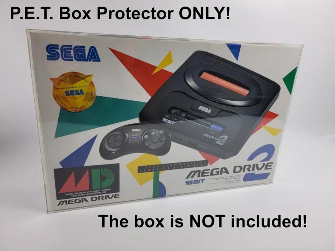 P.E.T. Plastic Console Box Protector for Sega Megadrive II 2 JAPAN - Etsy