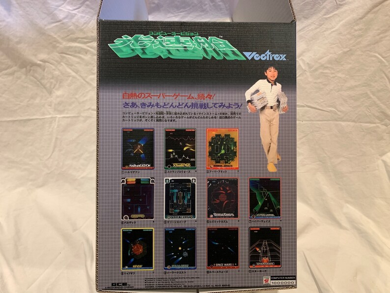 Vectrex Bandai Kousokusen バンダイ 光速船 (light Speed Ship) Empty Console Box ...