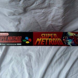 SNES Super Metroid Big Box EMPTY BOX Pal for Nintendo ( Carton / Caja ...