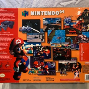 NTSC/USA N64 Standard EMPTY Console Box Only for Nintendo 64 ( Carton ...