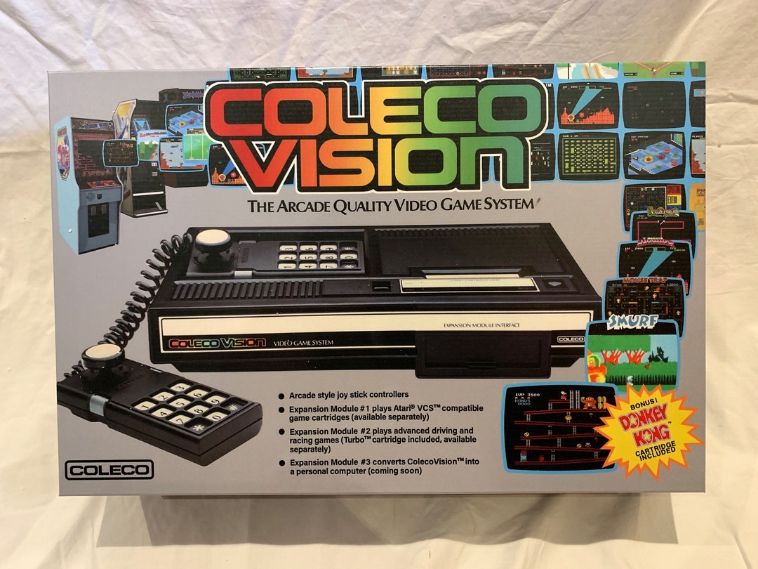 USA Colecovision NTSC Console Empty Box With OPTIONAL Cardboard "poly ...