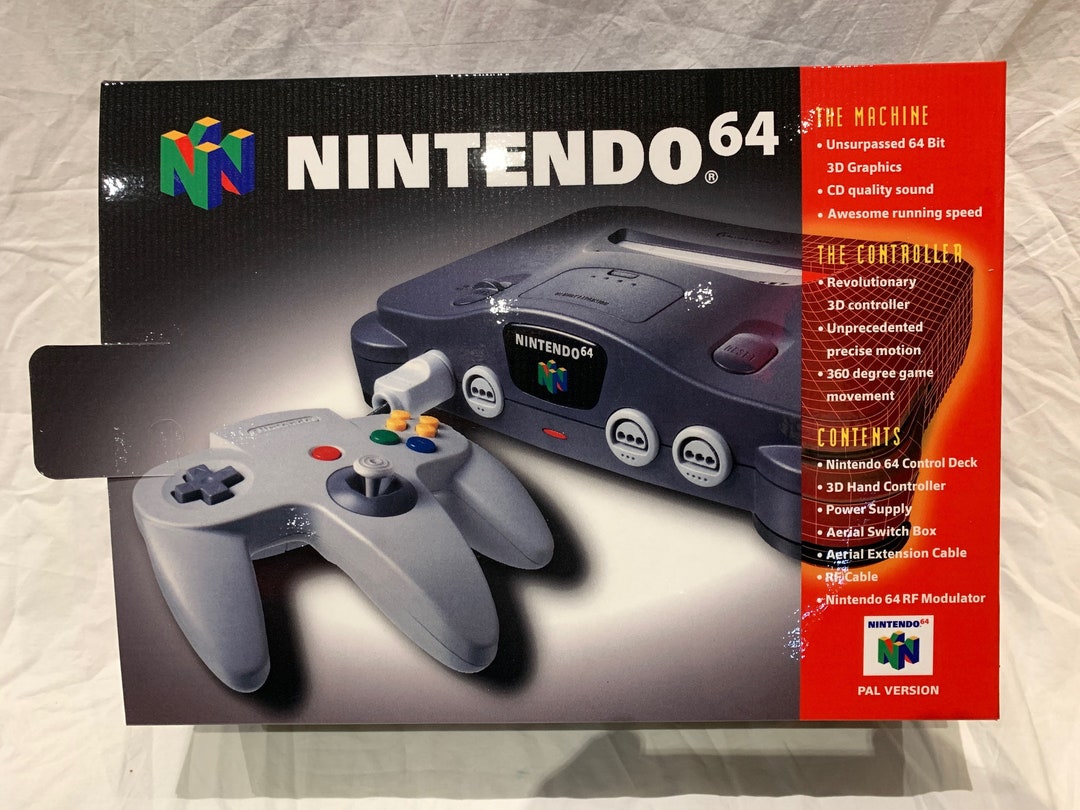 PAL/UK N64 Standard EMPTY Console Box Only for Nintendo 64 ( Carton ...