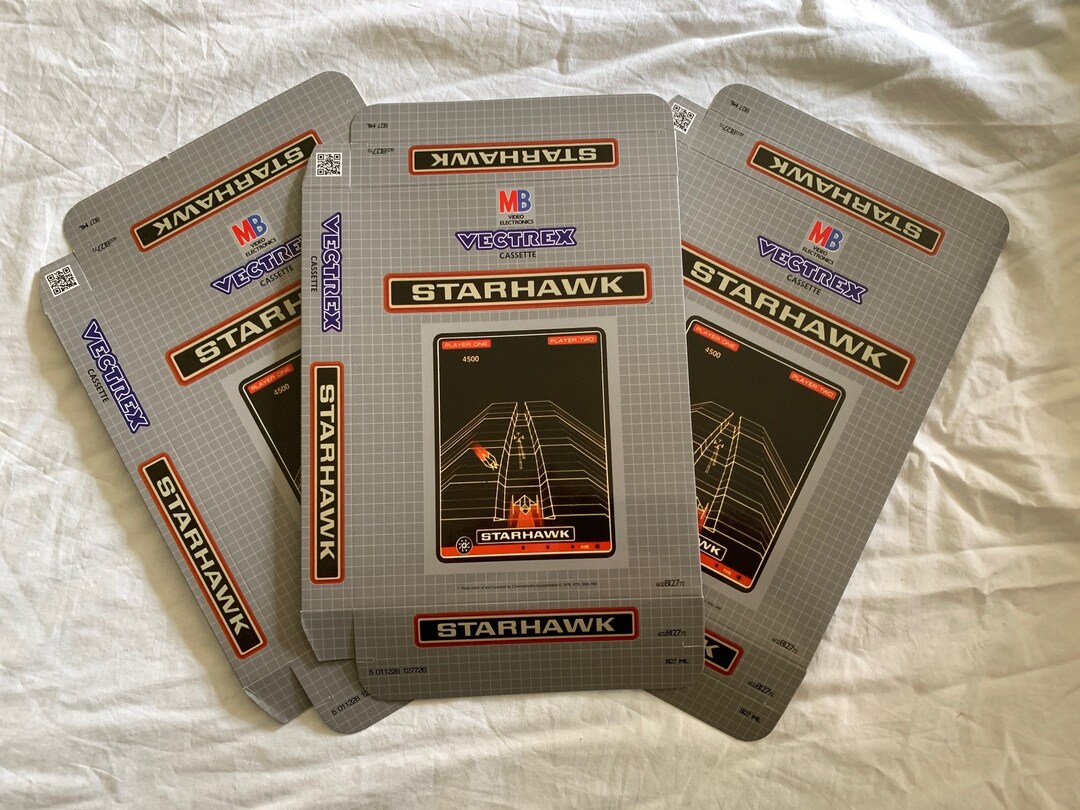 Vectrex "starhawk" Empty Cartridge Box ONLY ( Caja / Boîte / Der Karton ...