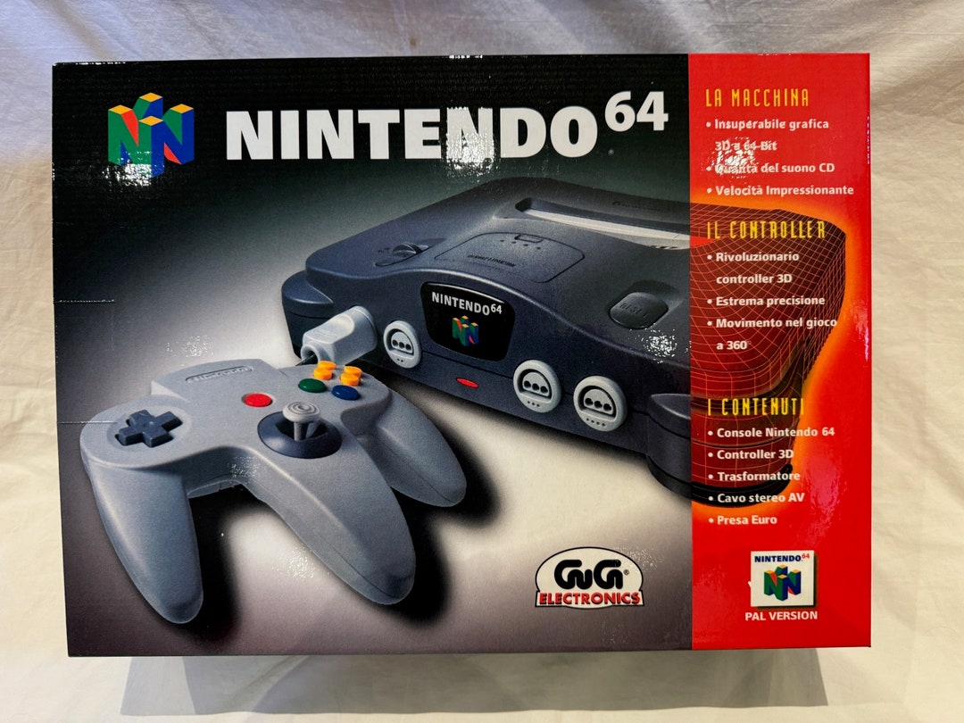 ITALIAN N64 Standard PAL EMPTY Console Box Only for Nintendo 64 ...