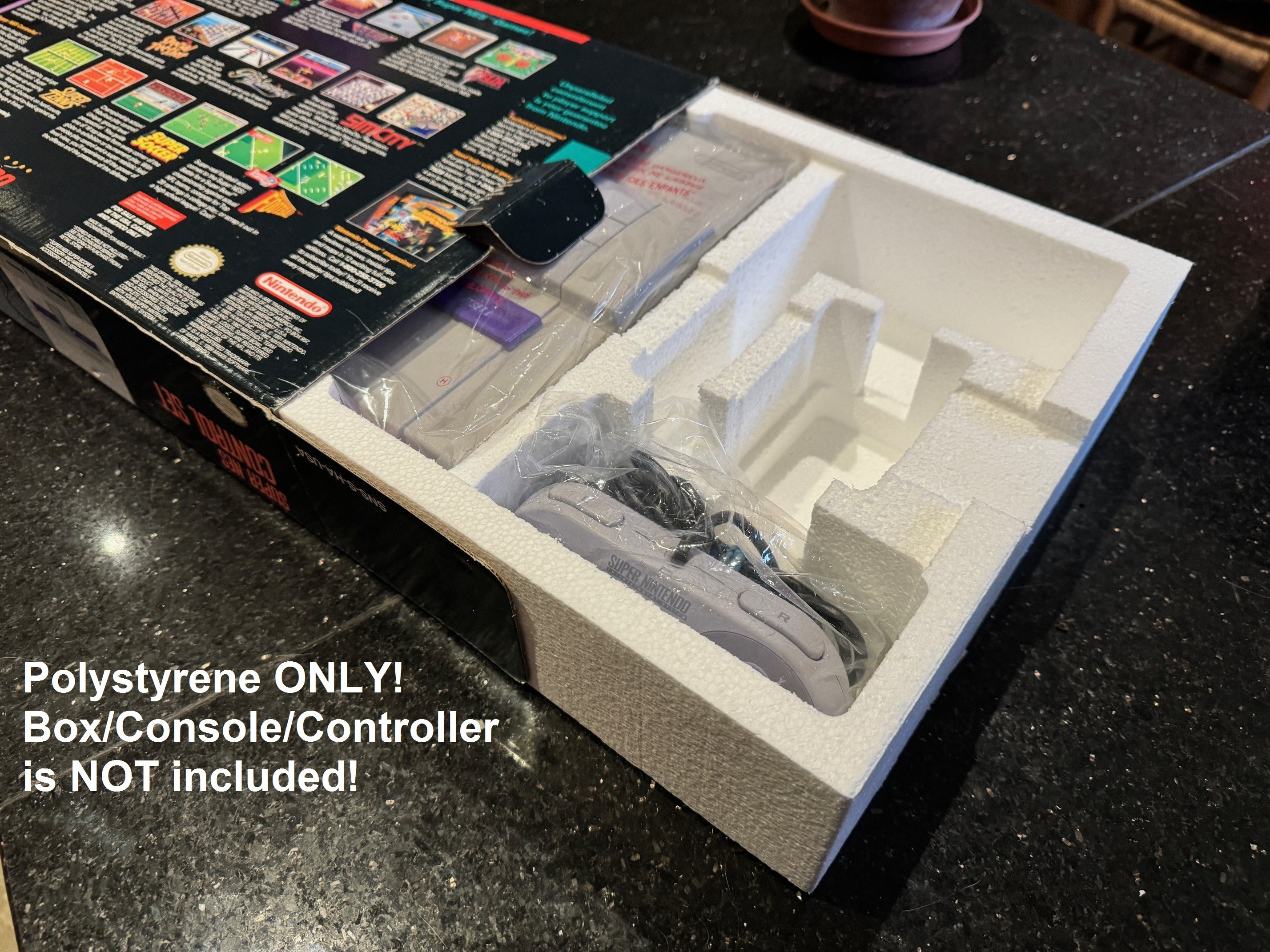 Polystyrene for Super SNES Narrow Box (aka Polys / Insert / Foam ...