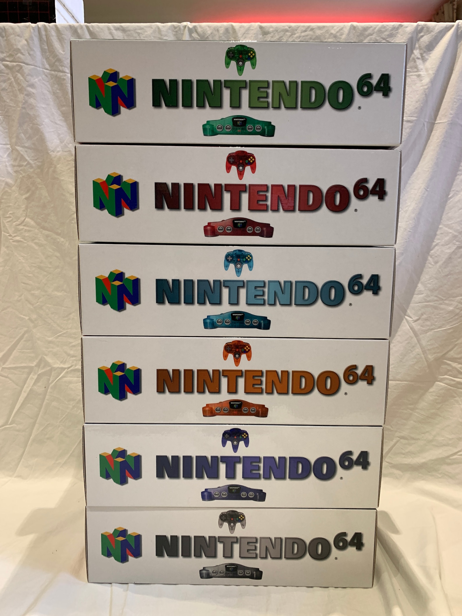 EMPTY Console BOXES - Nintendo 64 Funtastic Series ALL 6 Empty Boxes ...