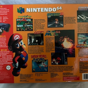 PAL Nintendo 64 Gold Edition UK EMPTY Console Box Only N64 Carton ...