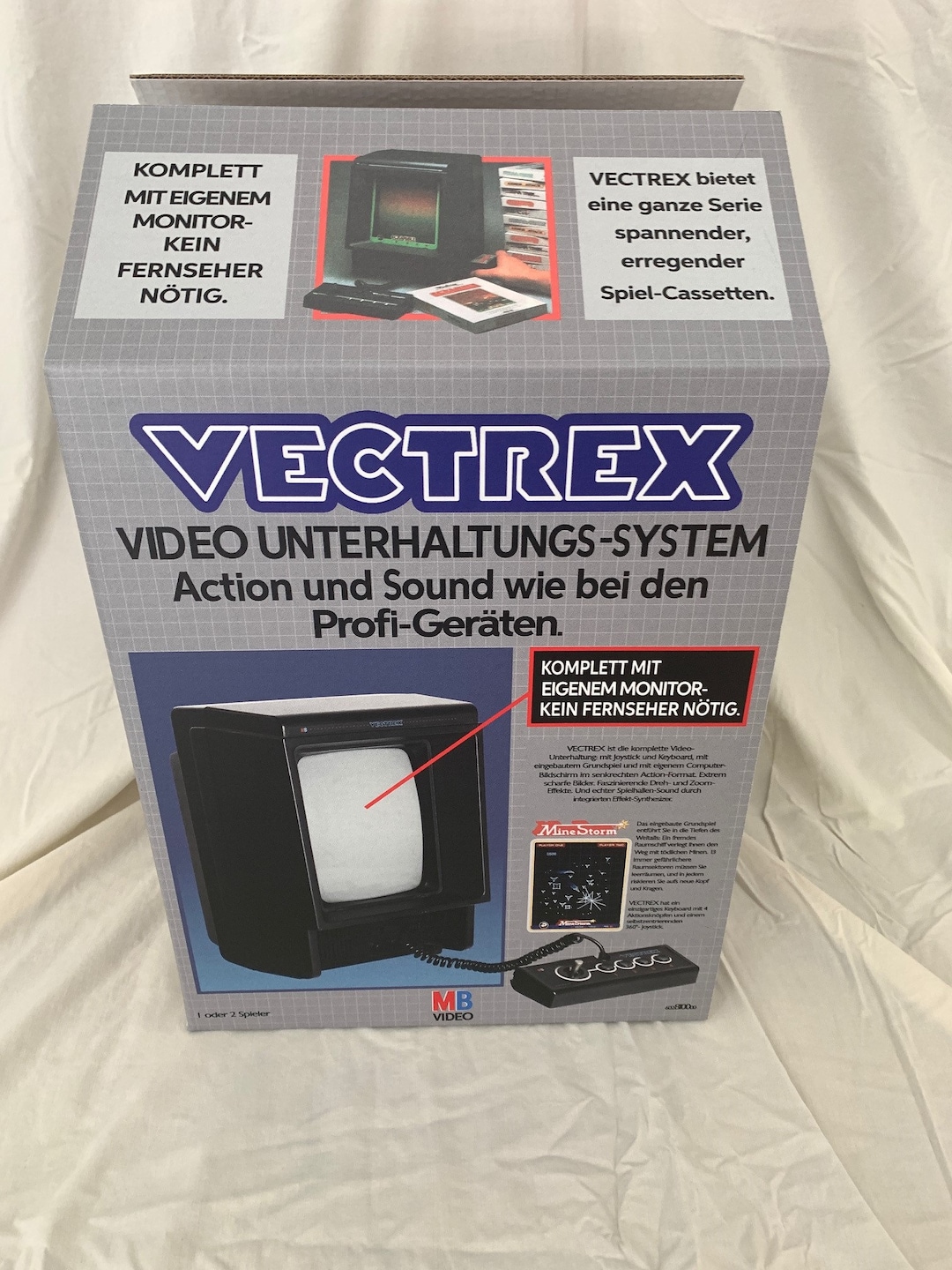 Vectrex Empty Console Box (german) With OPTIONAL Cardboard "poly ...
