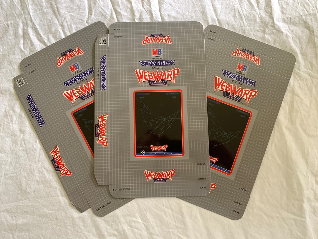 Vectrex "web Warp" Empty Cartridge Box ONLY ( Caja / Boîte / Der Karton ...