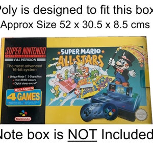 SNES "wide" Polystyrene (aka Polys / Insert / Styrofoam ) Reproduction ...