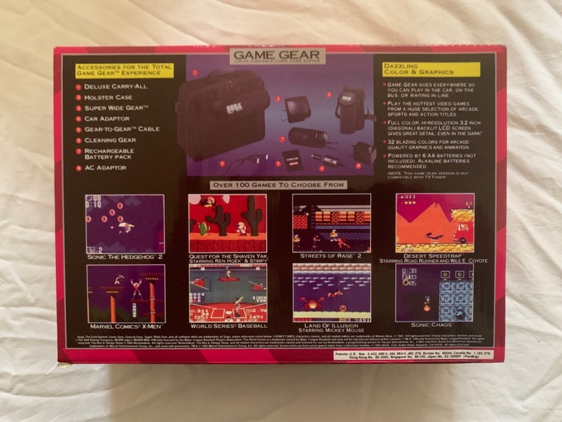 Empty Console Box for Sega Game Gear USA/NTSC Optional Internal Poly ...