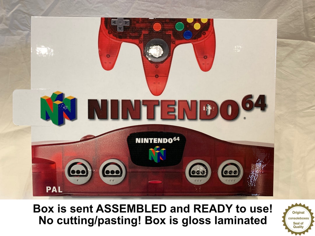 N64 Watermelon Red Funtastic EMPTY CONSOLE BOX for Nintendo 64 ( Carton ...