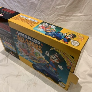 SNES Super Mario Yellow Console EMPTY BOX Only ( Caja / Boîte / Der ...