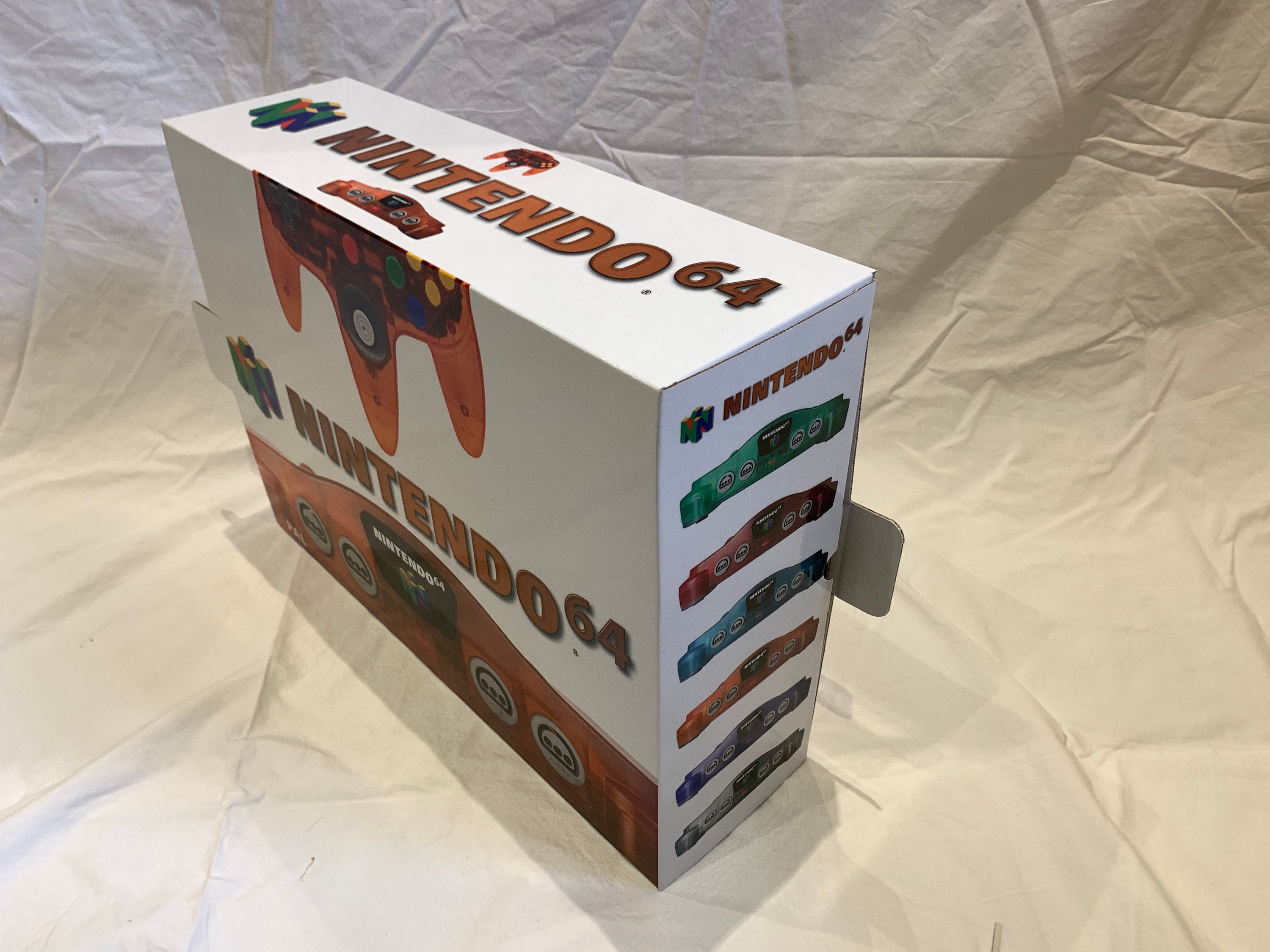 N64 Fire Orange Funtastic EMPTY CONSOLE BOX for Nintendo 64 ( Carton ...