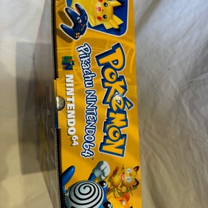 N64 Pikachu EMPTY Console BOX With Optional Polys/styrofoam for ...