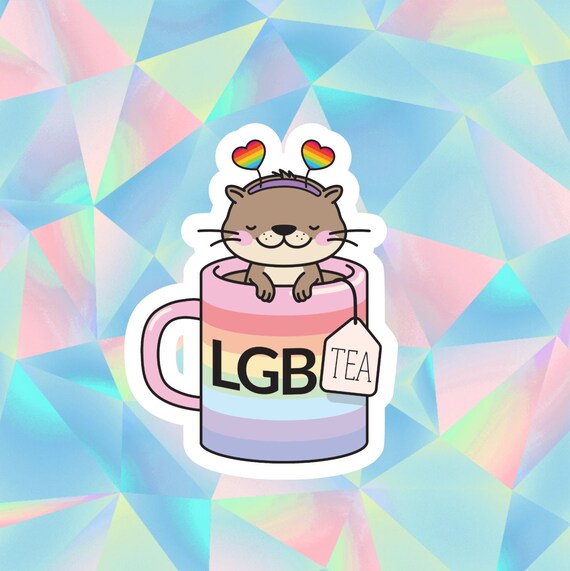 Sticker Otter Lgbtea Sticker LGBTQ Pride Sticker Pride | Etsy