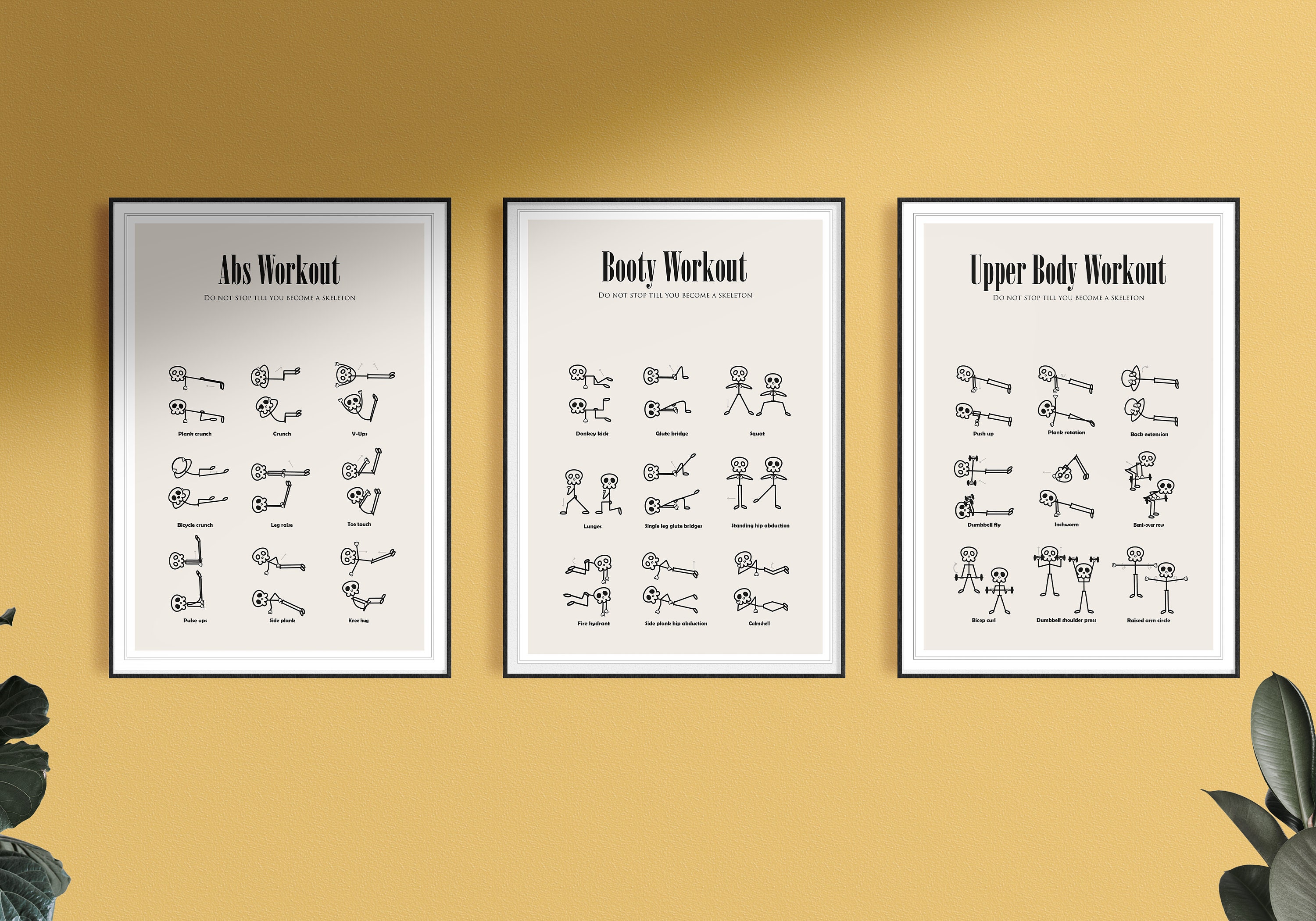 Fitness Workout Exercise Poster Digital Download - Etsy