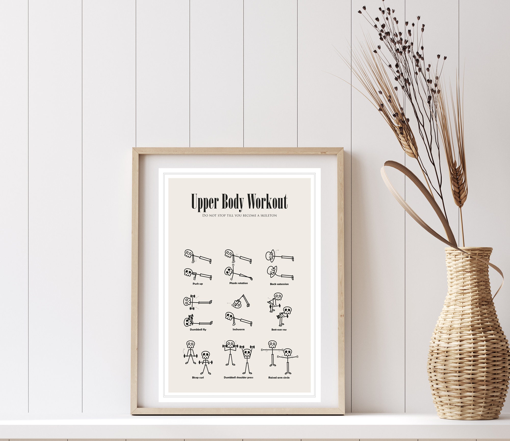 Fitness Workout Exercise Poster Digital Download - Etsy