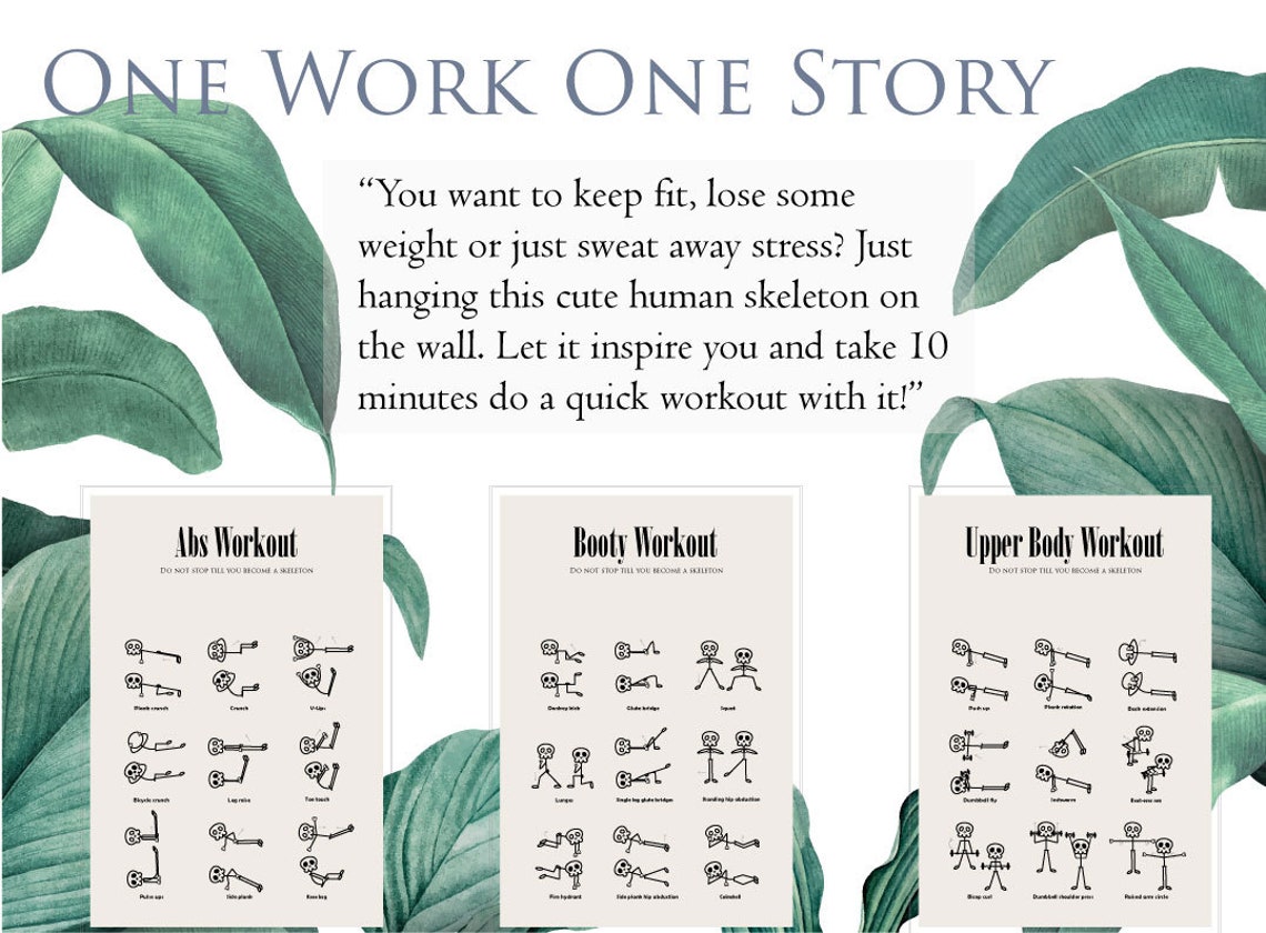 Fitness Workout Exercise Poster Digital Download - Etsy