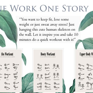 Fitness Workout Exercise Poster Digital Download - Etsy