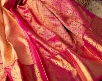 Kanchipuram Silk Saree | Etsy
