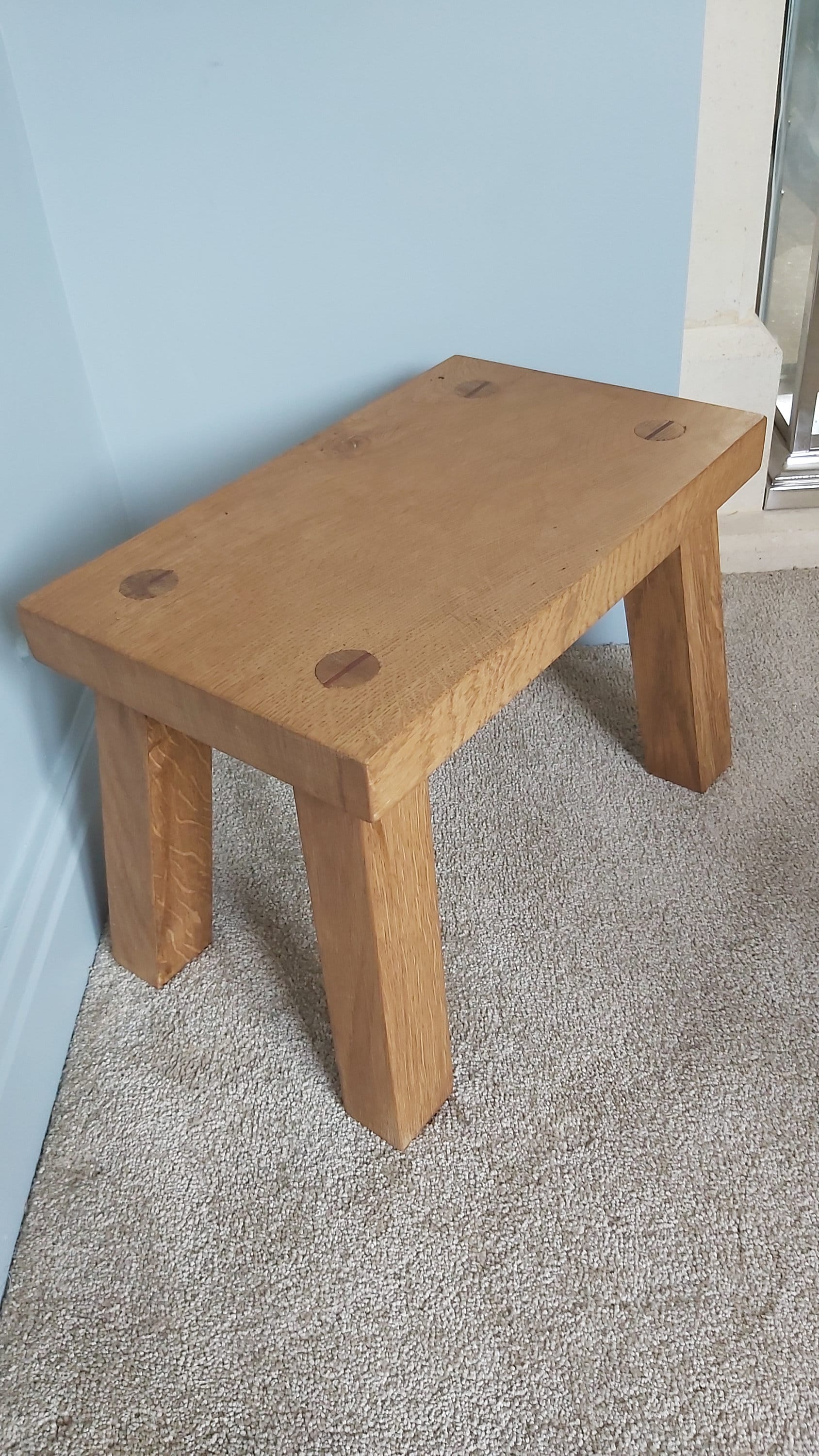 Hand Made Solid Oak Milking Stool - Etsy UK