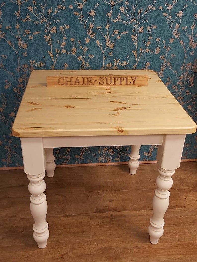 New Solid Pine for Cafe or Farmhouse Dining Table With - Etsy UK