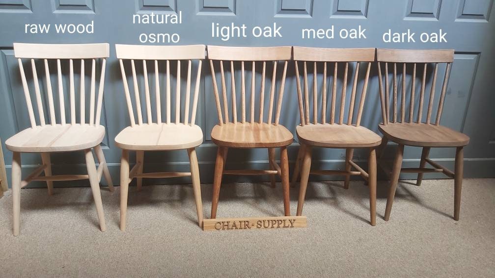 Solid Beech Nordic Scandinavian Kitchen Dining Chairs in Raw Natural or Stained Chairs Matt or Satin Finish Etsy