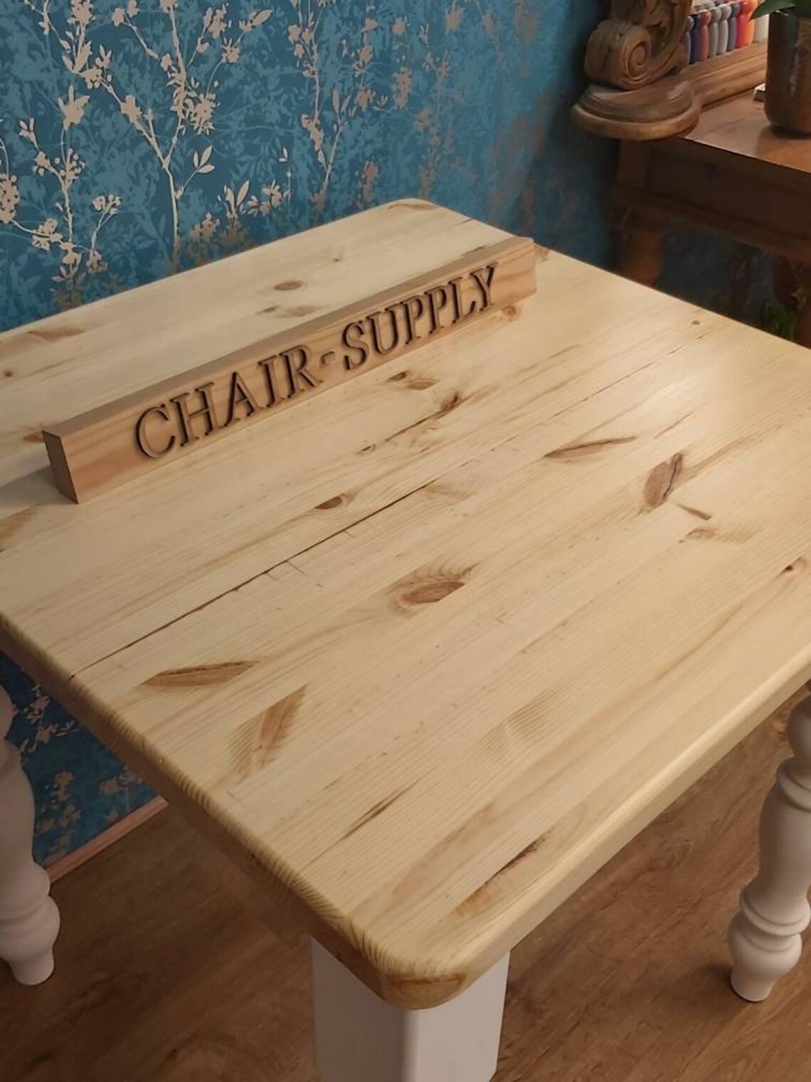 New Solid Pine for Cafe or Farmhouse Dining Table With - Etsy UK