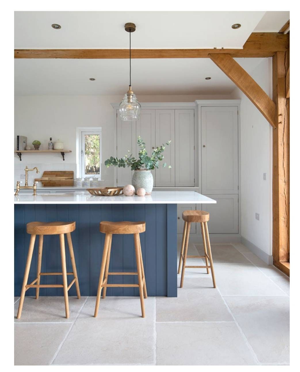 Shaker Style Bum Bar Stool in Solid Beech - Etsy UK