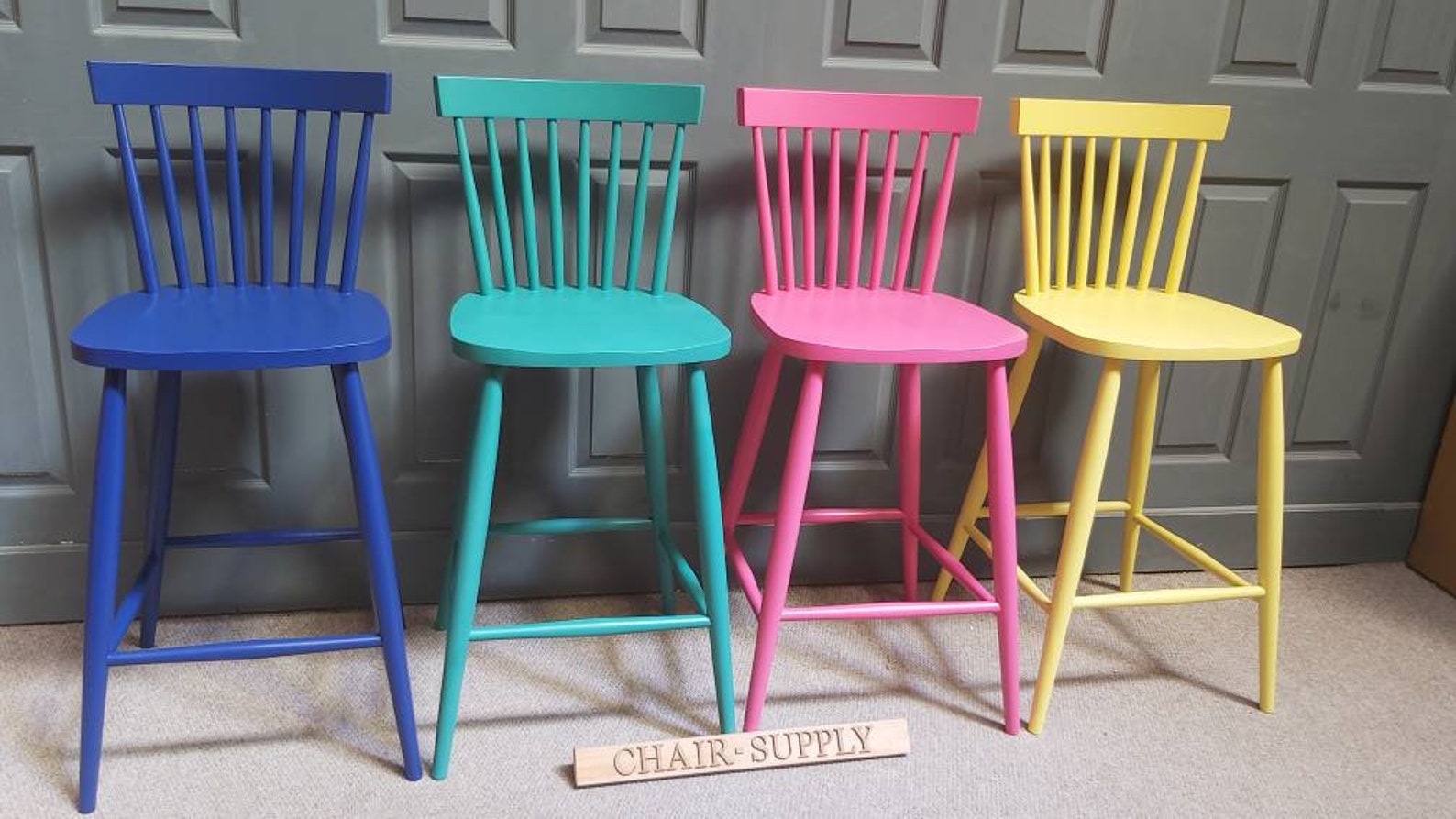 Nordic Scandinavian Kitchen Dining Bar Stool Solid Beech - Etsy UK