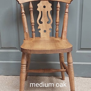 Solid Beech Fiddle Back Farmhouse Kitchen Dining Chairs in Raw, Natural ...