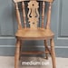 Solid Beech Fiddle Back Farmhouse Kitchen Dining Chairs in Raw, Natural ...